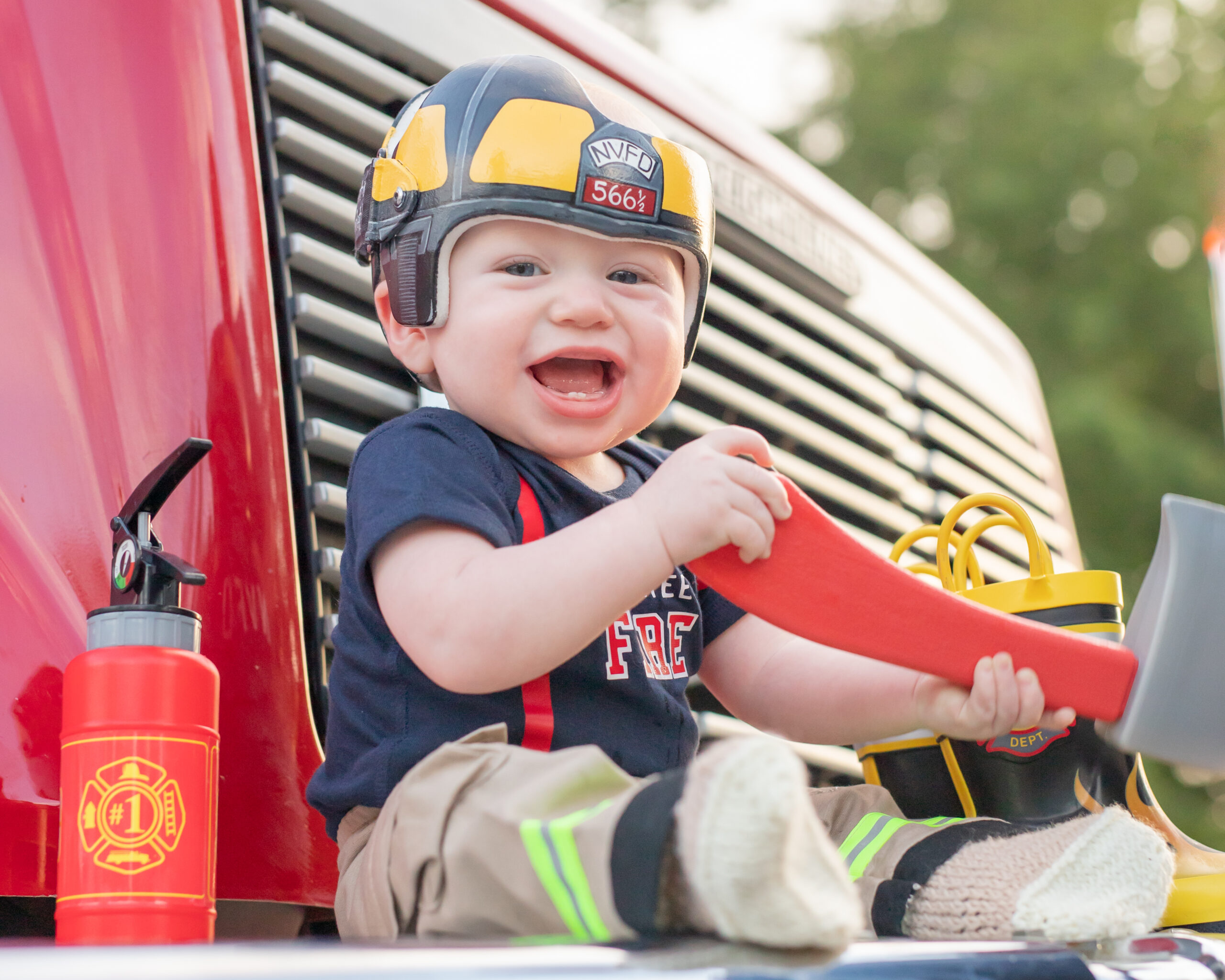 Little Firefighter Shoot by Art Inspired Images - Nashville Baby Guide