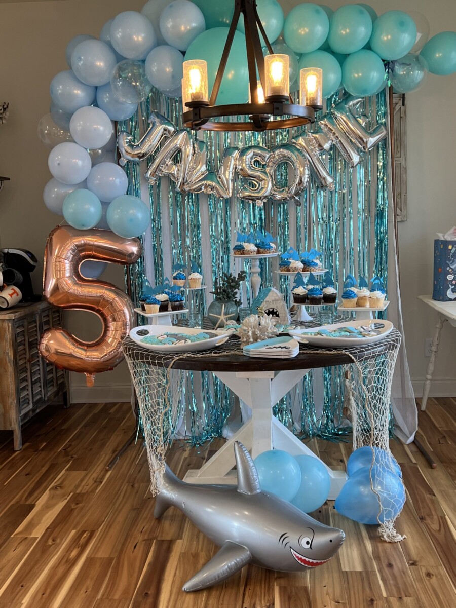 Presley's "Jawsome" Shark Birthday Party from Romance & Rust ...